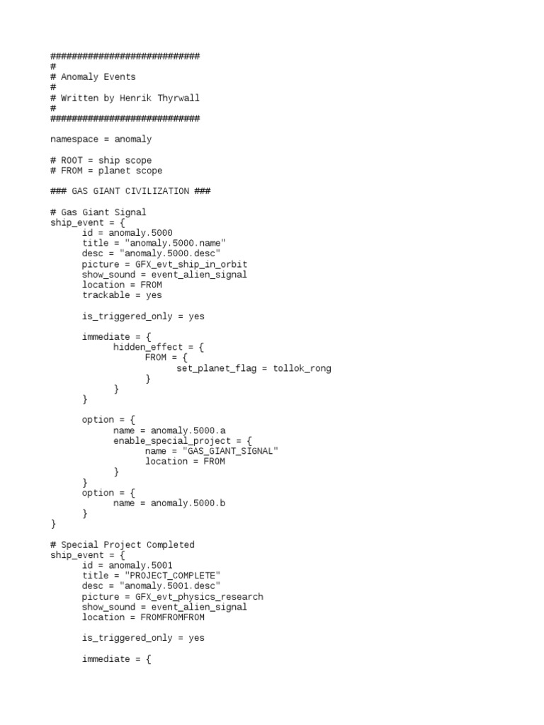 Anomaly Events 2 | PDF | Nature