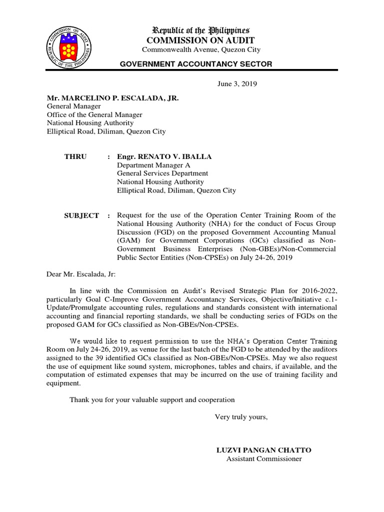 Letter-Request For NHA | PDF