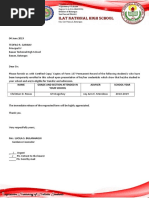 Request For SF10 SHS | PDF | Schools