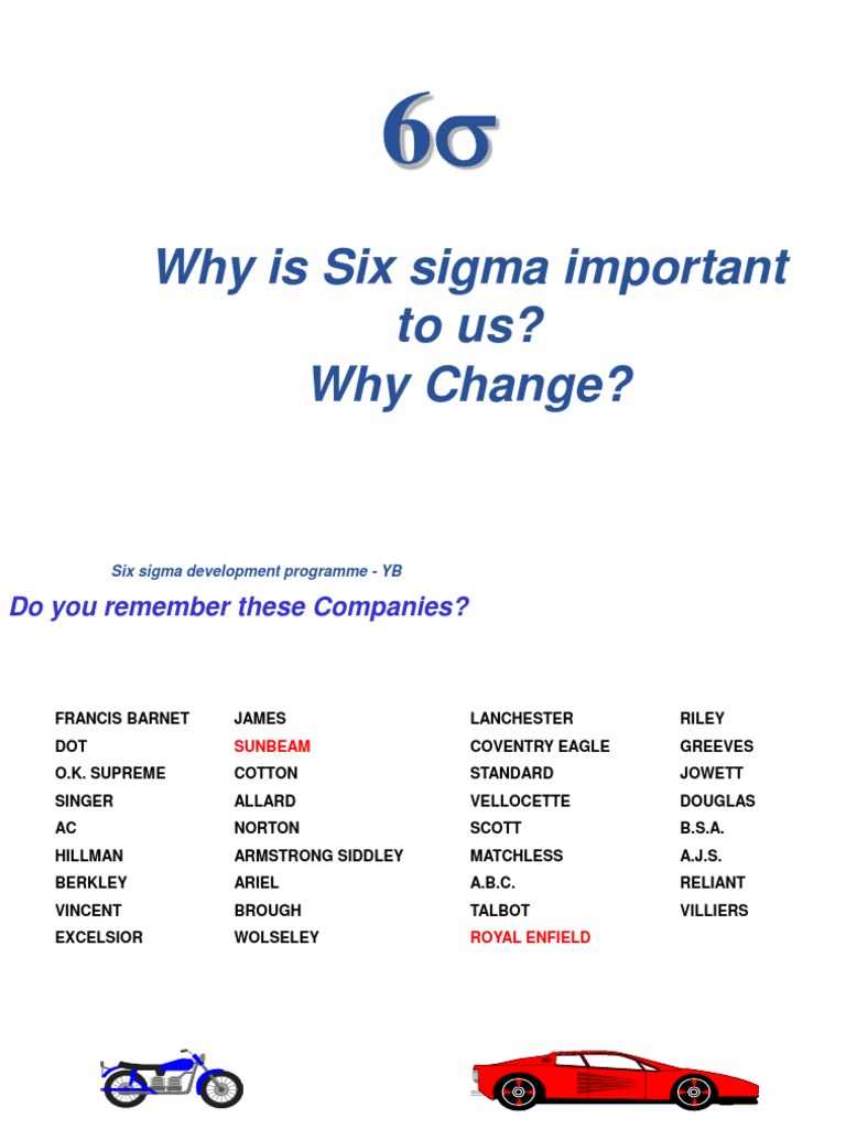 Why Is Six Sigma Important To Us? Why Change? | PDF | Soldering | Six Sigma