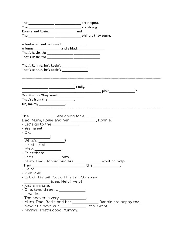 Playway 2 Unit 7 Revision | PDF