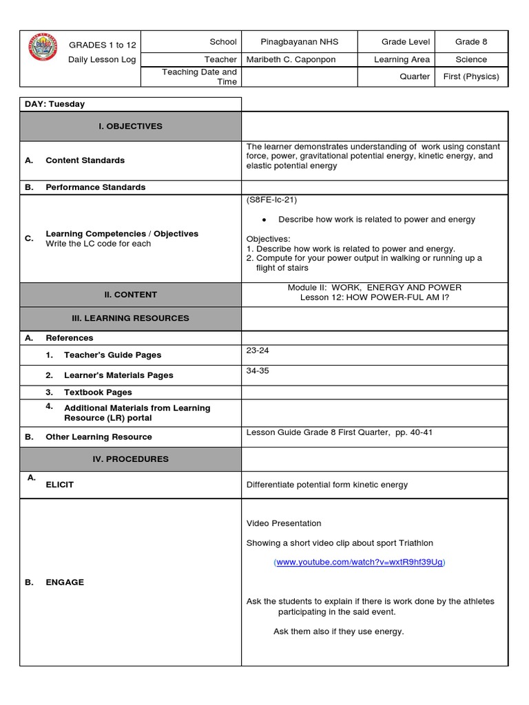 Module 2 - Work, Power & Energy 11-13 | PDF | Potential Energy ...