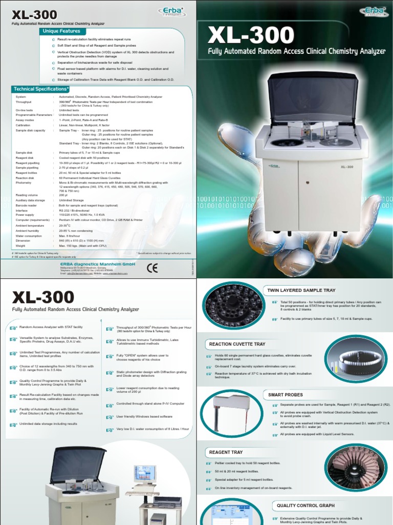 Fully Automated Random Access Clinical Chemistry Analyzer: Unique ...