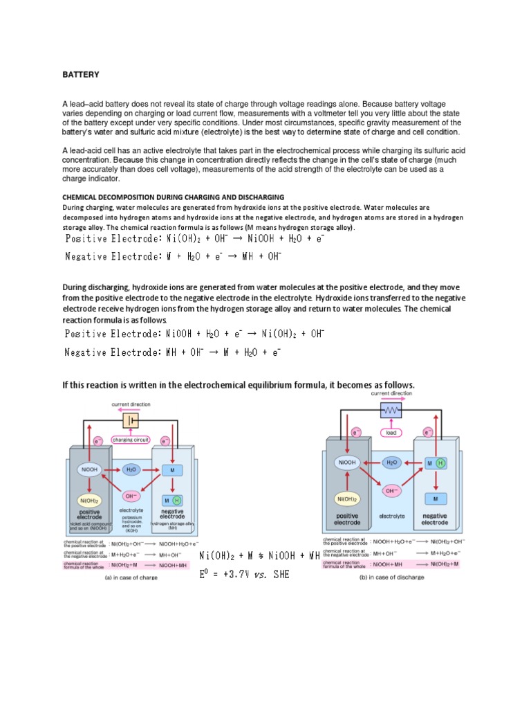 Battery: If This Reaction Is Written in The Electrochemical Equilibrium ...