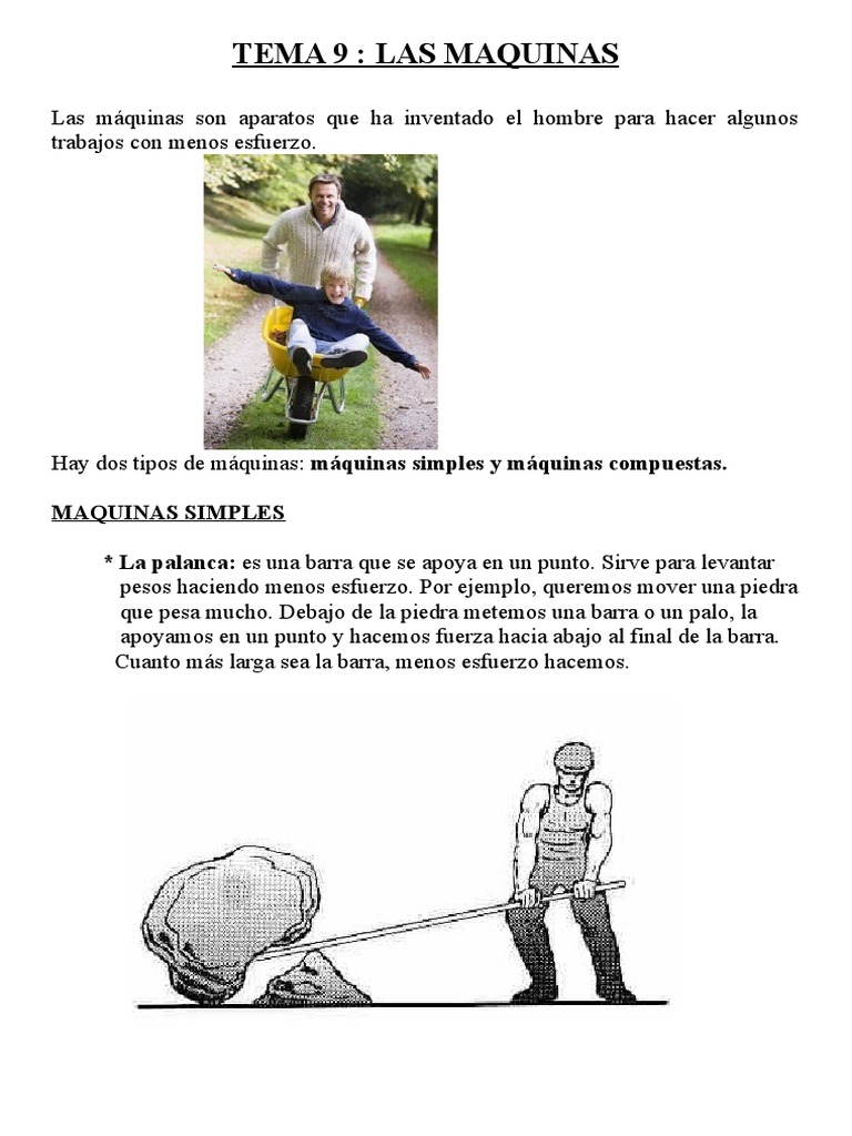 Las Maquinas 4 Primaria | PDF | Herramientas | Engranaje