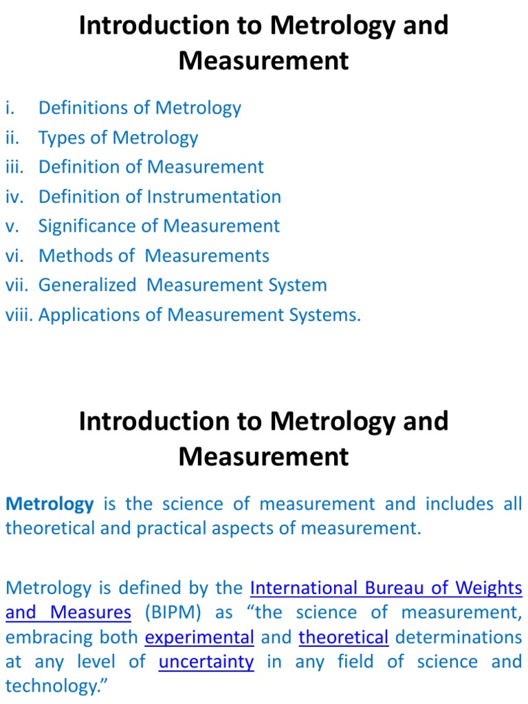 Principles of Measurements | PDF | Metrology | Measurement