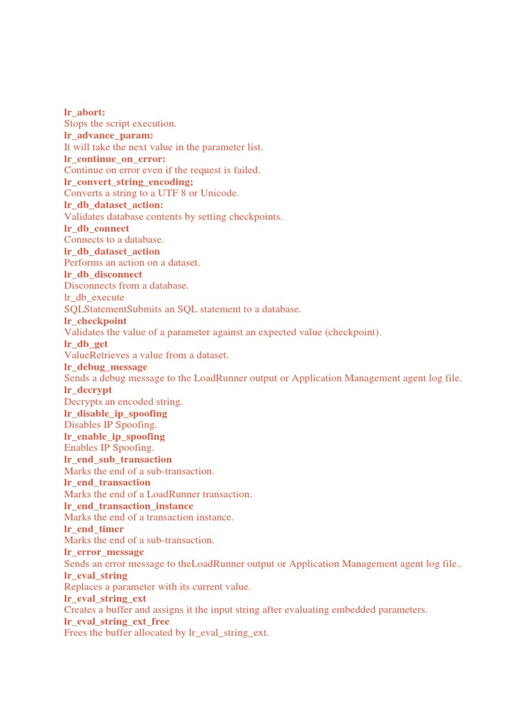 Load Runner Functions | PDF | Hypertext Transfer Protocol | Http Cookie