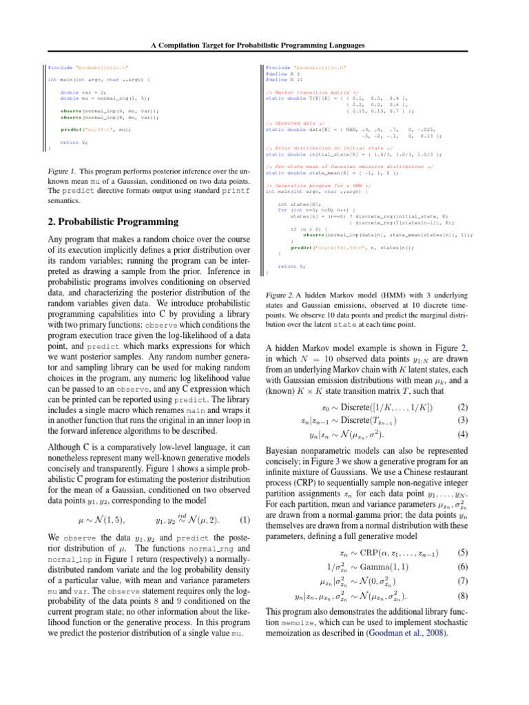 A Compilation Target For Probabilistic Programming Languages - 2014 ...