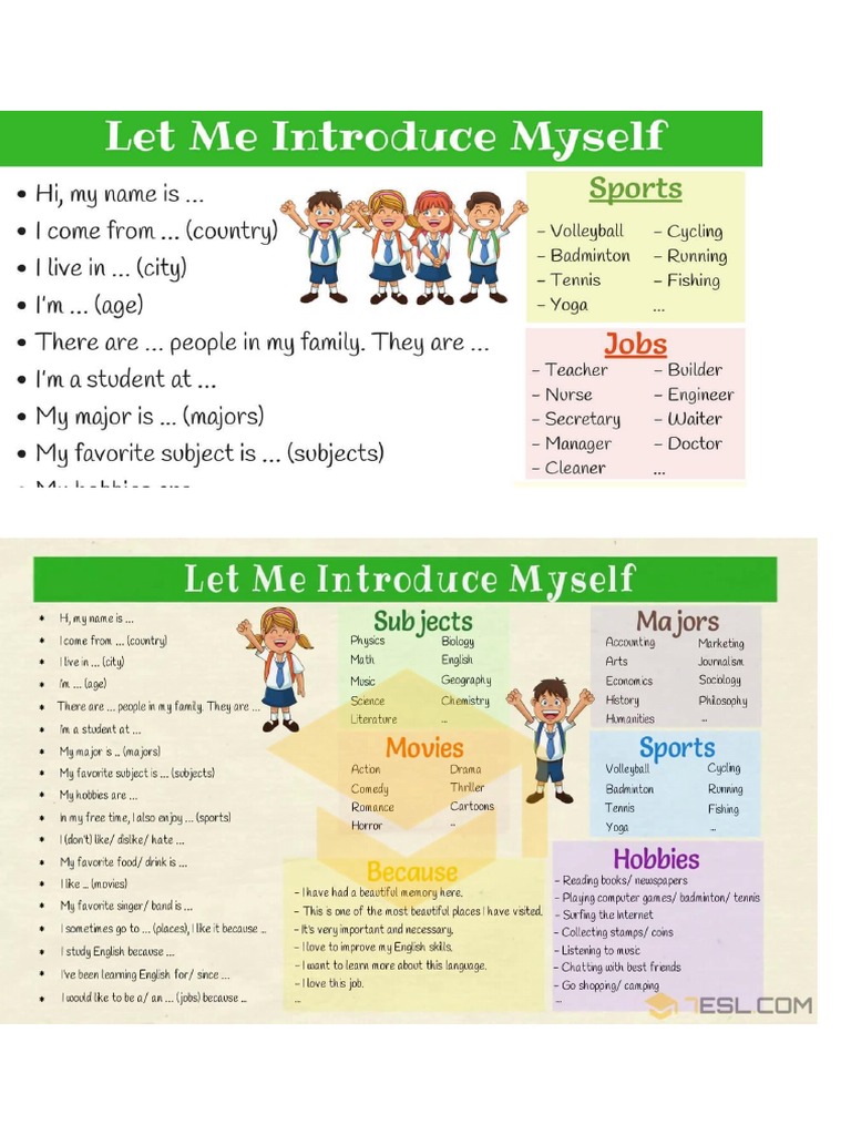 English-Introduction Name | PDF