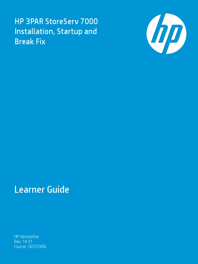 HP 3PAR StoreServ 7000 Installation - Startup and Break-Fix Learner Guide PDF | PDF | Hyper V ...