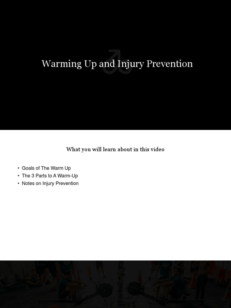 Warming Up and Injury Prevention | PDF