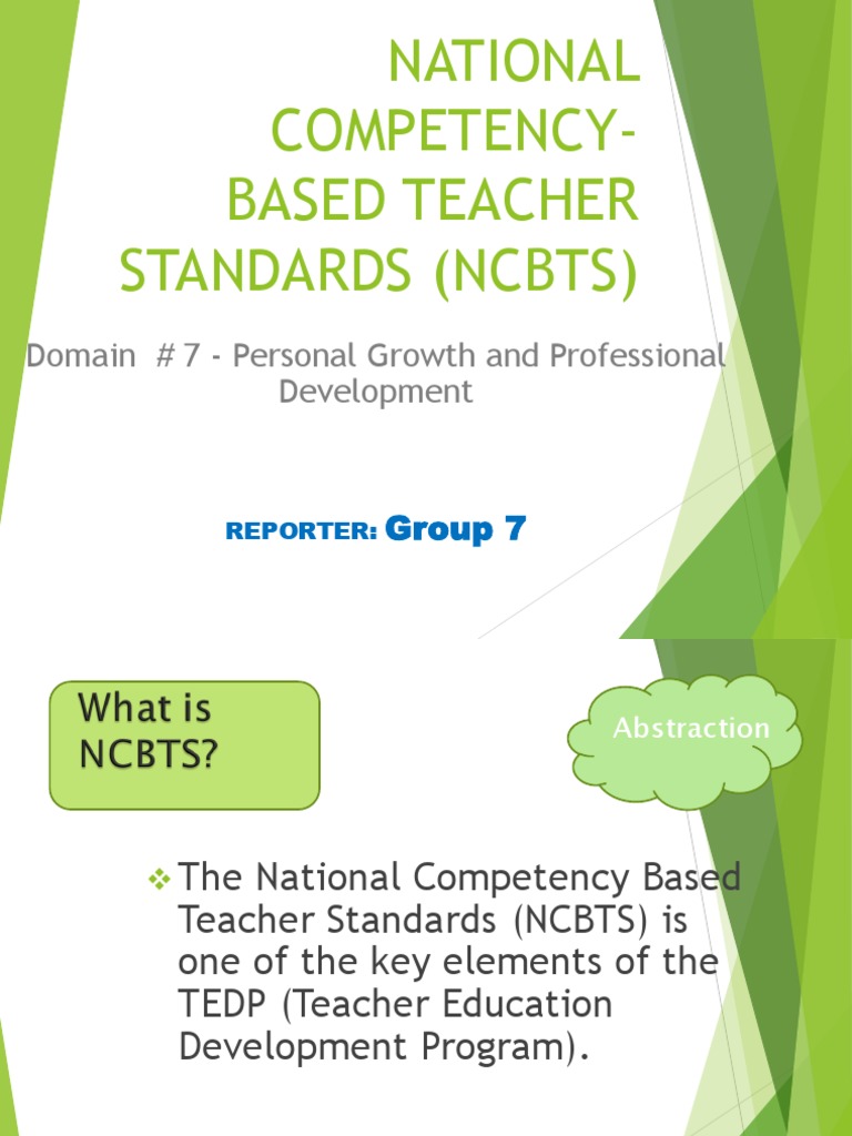 National Competency Based Teacher Standards | PDF | Teacher Education ...