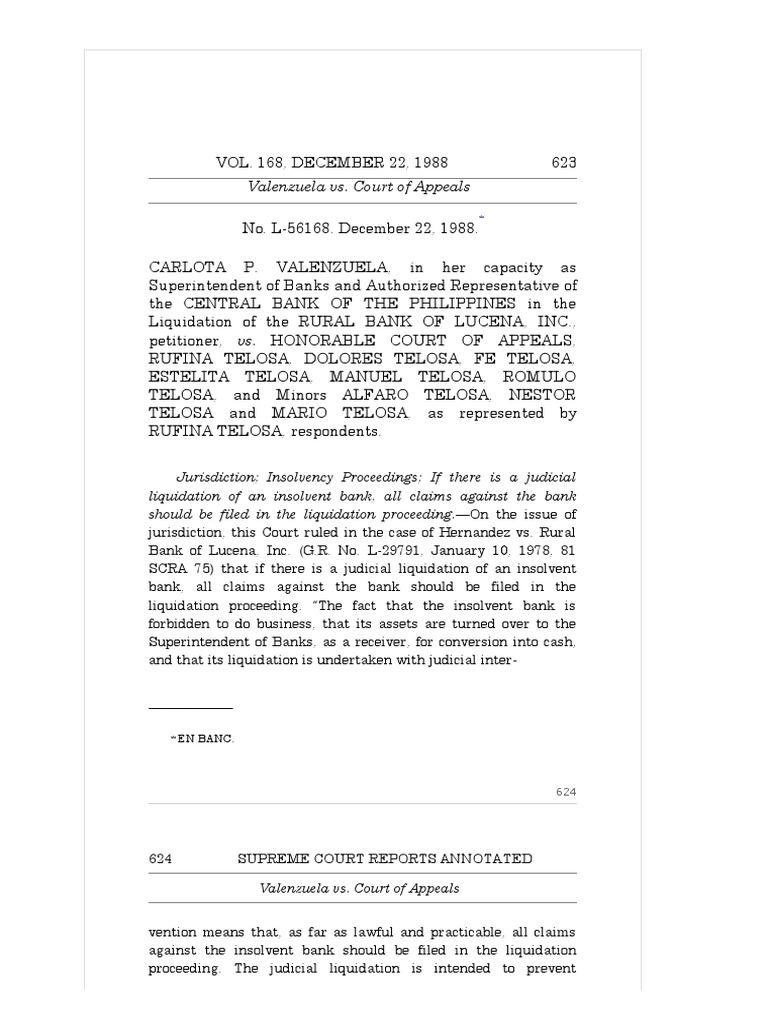 Goitia vs. Campos Rueda | PDF | Liquidation | Lawsuit