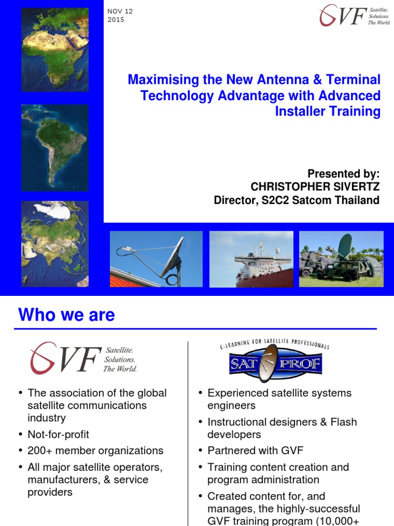 Day 1 - Chris Sivertz - S2C2 Satcom | PDF | Professional Certification ...