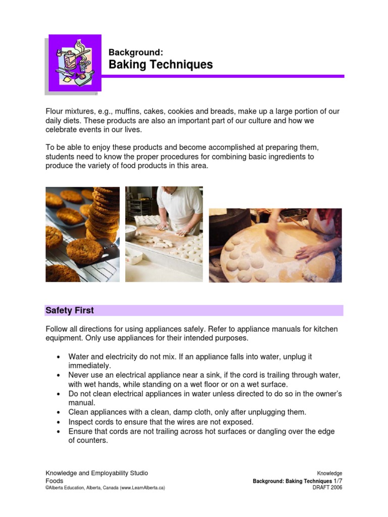 Baking Techniques PDF | PDF | Breads | Baking