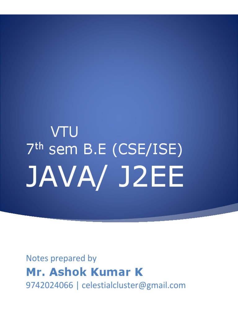 Java Notes by Ashok Kumar K PDF | PDF | Java (Programming Language ...