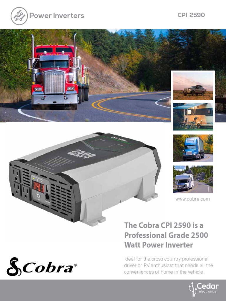 Ficha Tecnica Cobra | PDF | Power Inverter | Battery Charger