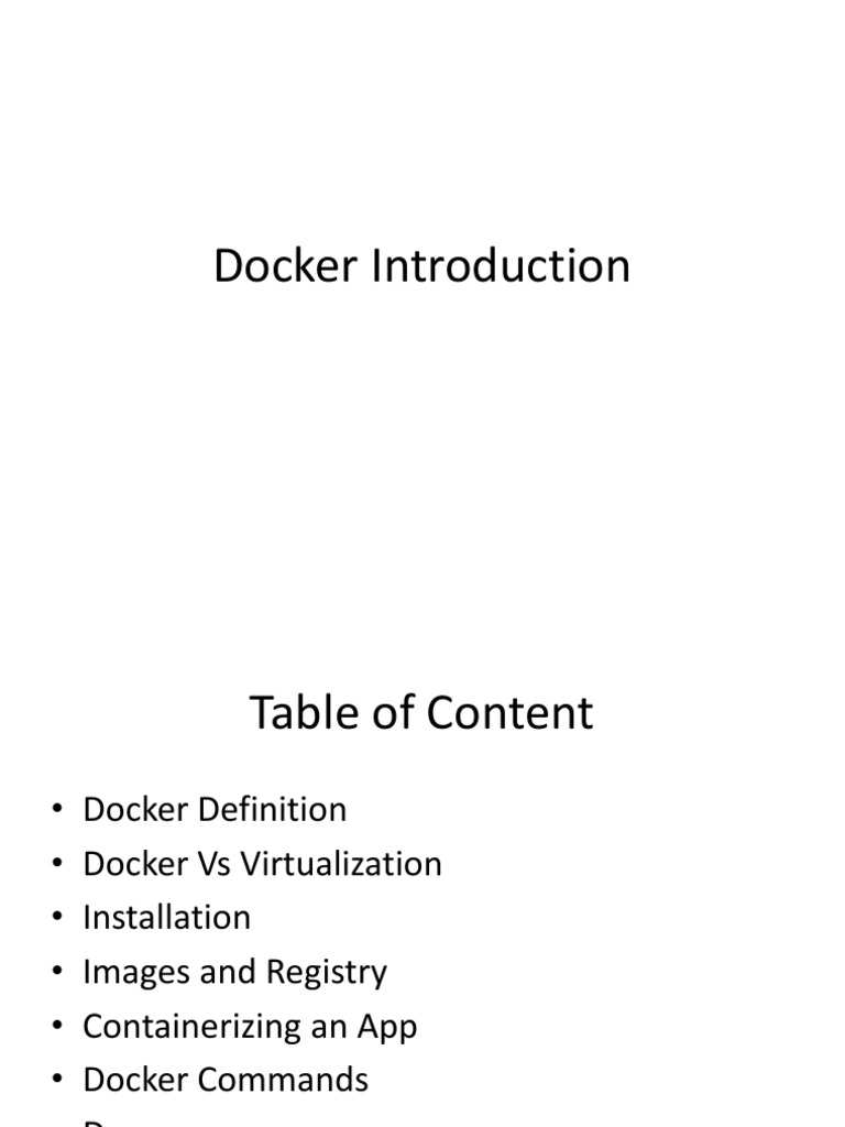 Docker Introduction | PDF | Virtualization | V Mware