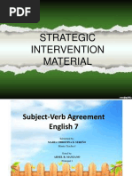 Grade 7 Subject-Verb Agreement Module | PDF | Grammatical Number ...
