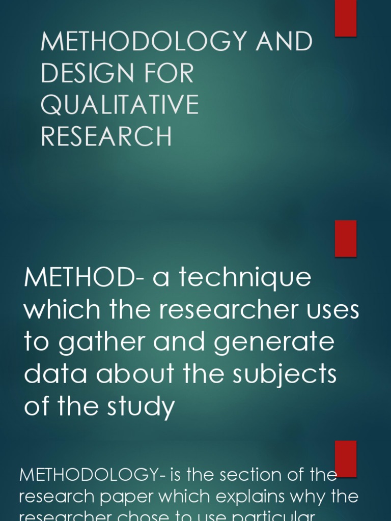 Methods and Design | PDF | Case Study | Survey Methodology