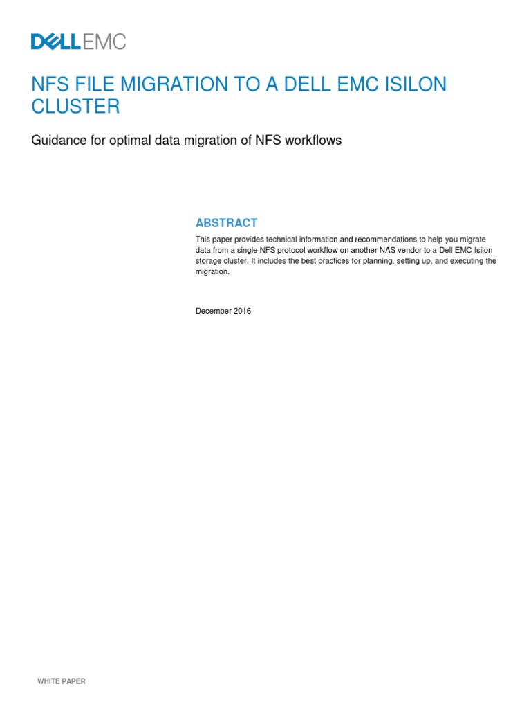 NFS File Migration To Isilon PDF | PDF | Computer File | Computer Network