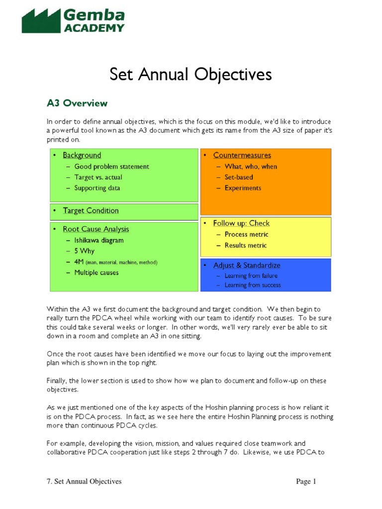 7a Set Annual Objectives | PDF | Goal | Assembly Language