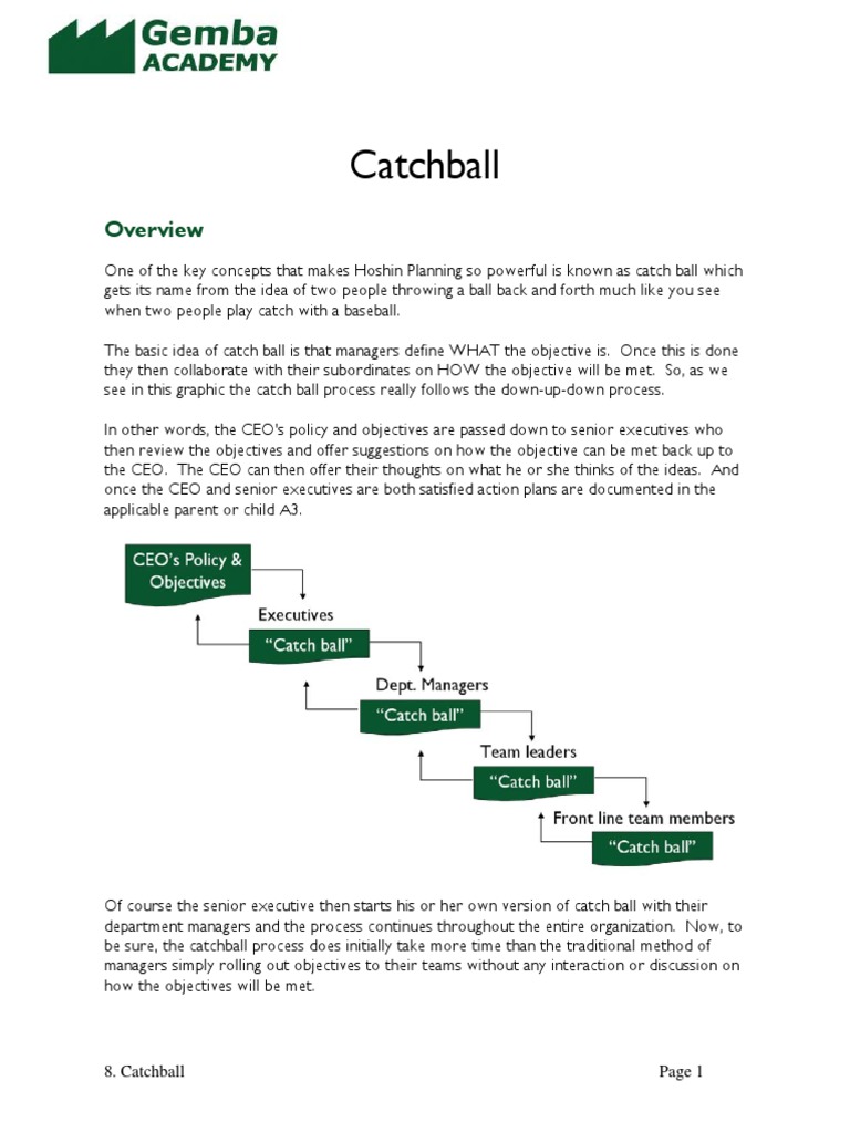 8a Catchball | PDF | Career & Growth