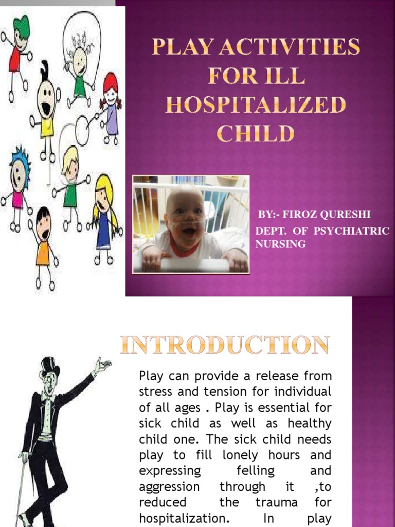 Play Activities For Ill Hospitalized Child | PDF