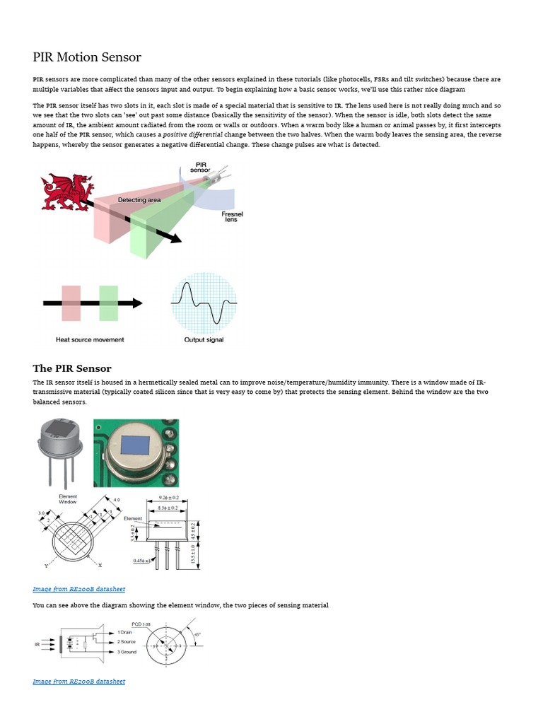 PIR Sensor Working | PDF | Lens (Optics) | Infrared