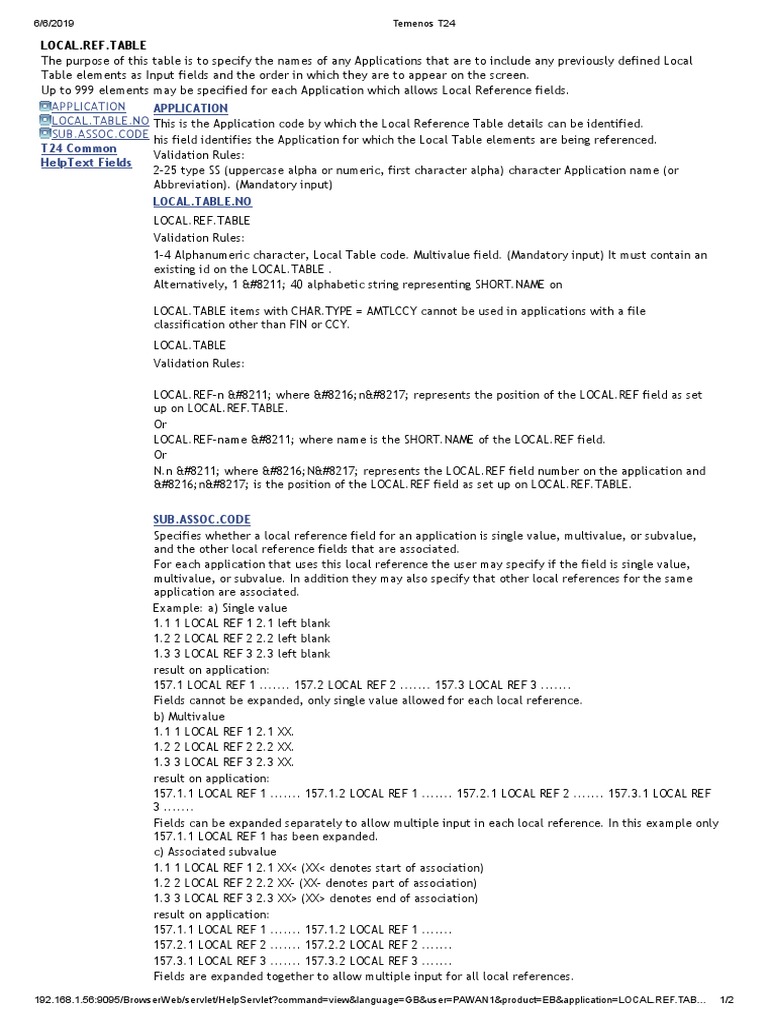 TemenosLRT T24 | PDF | Computer Programming | Computer Data