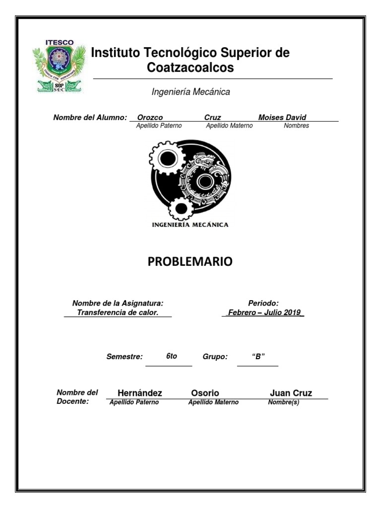 Portada de Problemario | PDF
