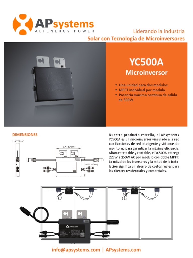 APS YC500 220 - DocumentoTecnico PDF | PDF | Corriente alterna ...