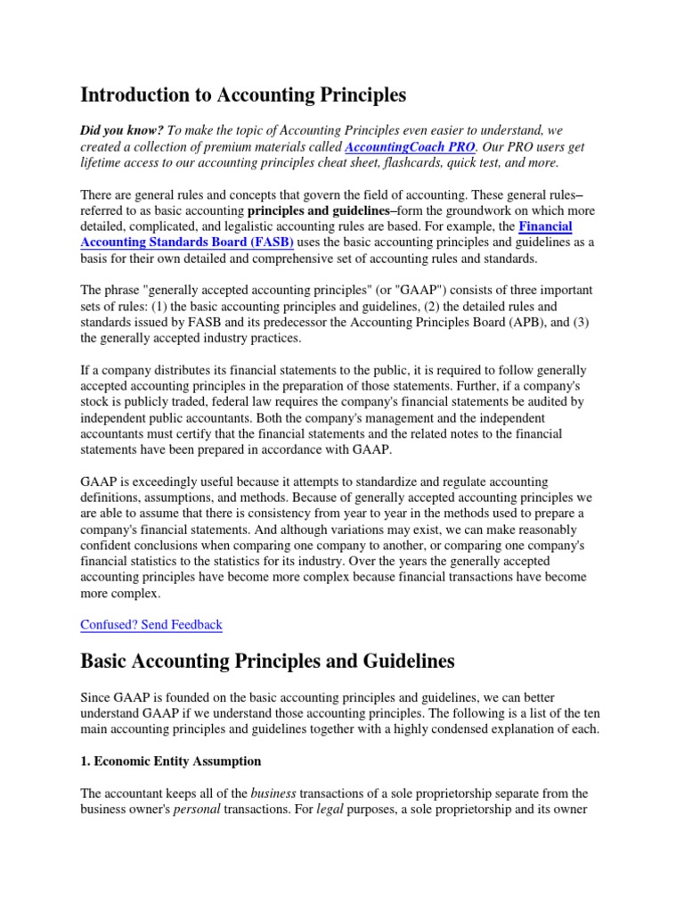 Introduction To Accounting Principles | PDF | Balance Sheet | Accounting