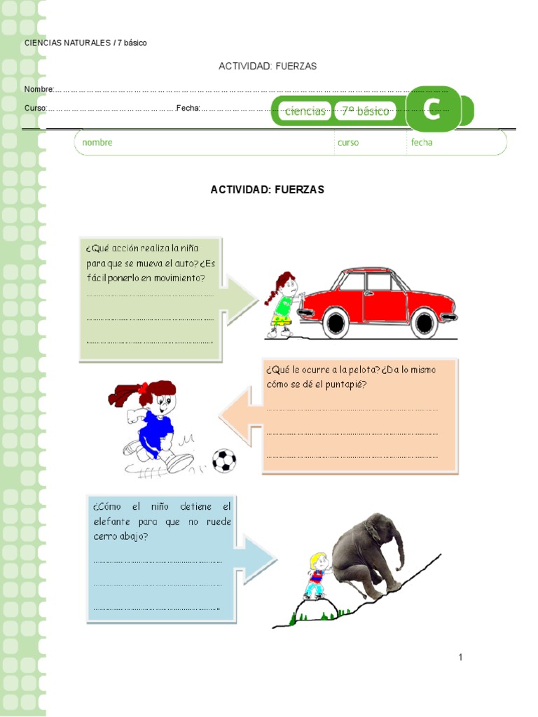 Guia de La Fuerza | PDF | Gravedad | Fuerza