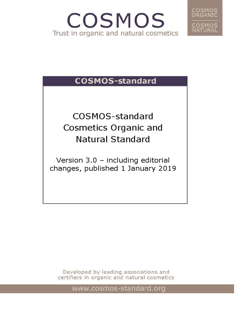 COSMOS Standard V3.0 Including Editorial Changes 0101 2019 | PDF ...