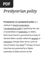 Forms of Church Polity PDF | PDF | Christian Church | Pope