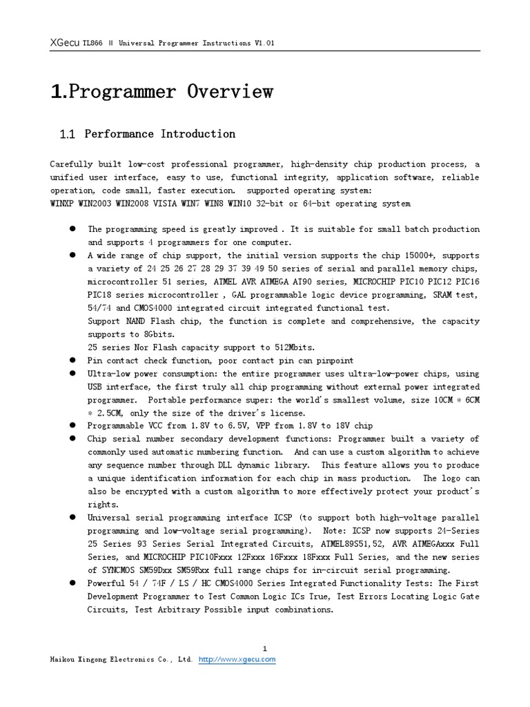 TL866II Instructions | PDF | Microcontroller | Integrated Circuit