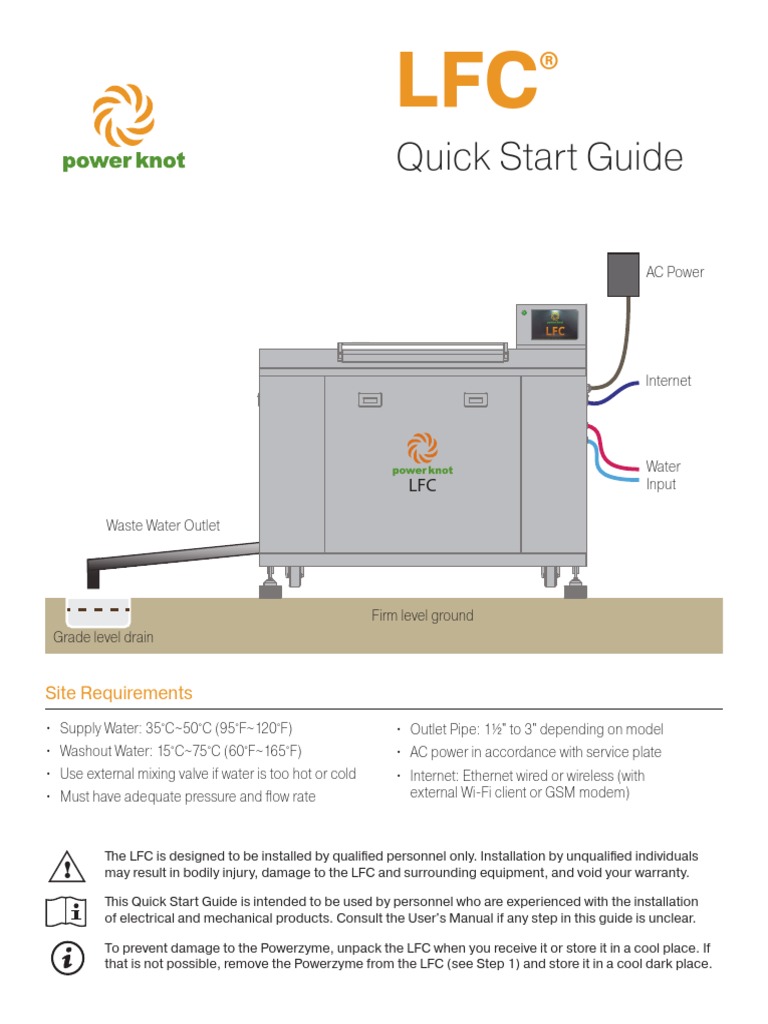 Power Knot LFC Quick Start Guide LEN v02 | PDF | Electrical Connector ...