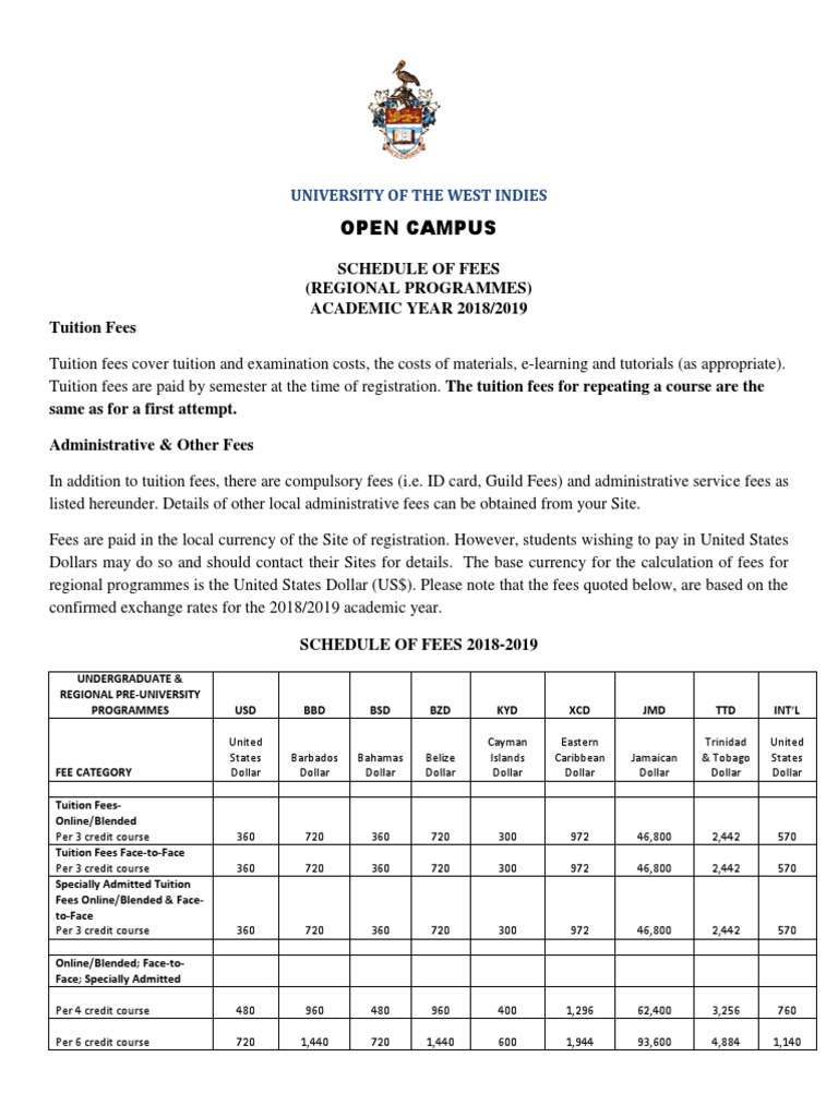 Open Campus: University of The West Indies | PDF | Caribbean | Foreign ...