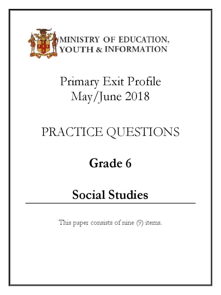 Social Studies CBT Practice Items June 25, 2018 GRD 6 | PDF | Mountains ...