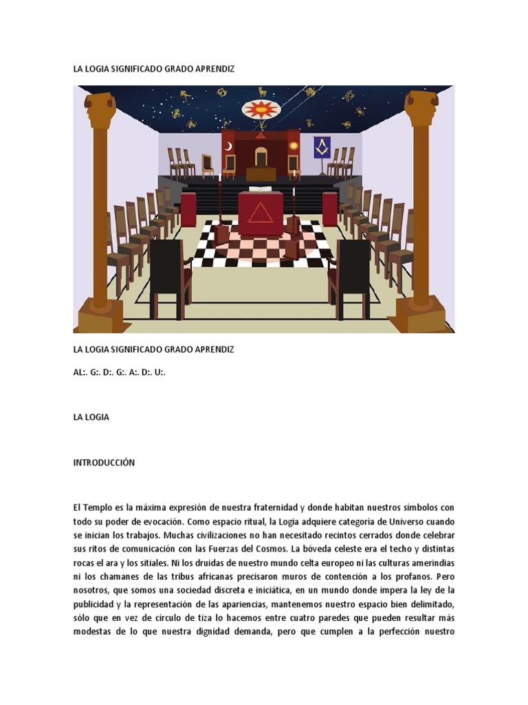 La Logia Significado Grado Aprendiz | PDF | Masonería | Science