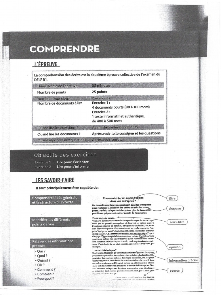 Comprendre Lepreuve La Compréhension Des Écrits PDF | PDF
