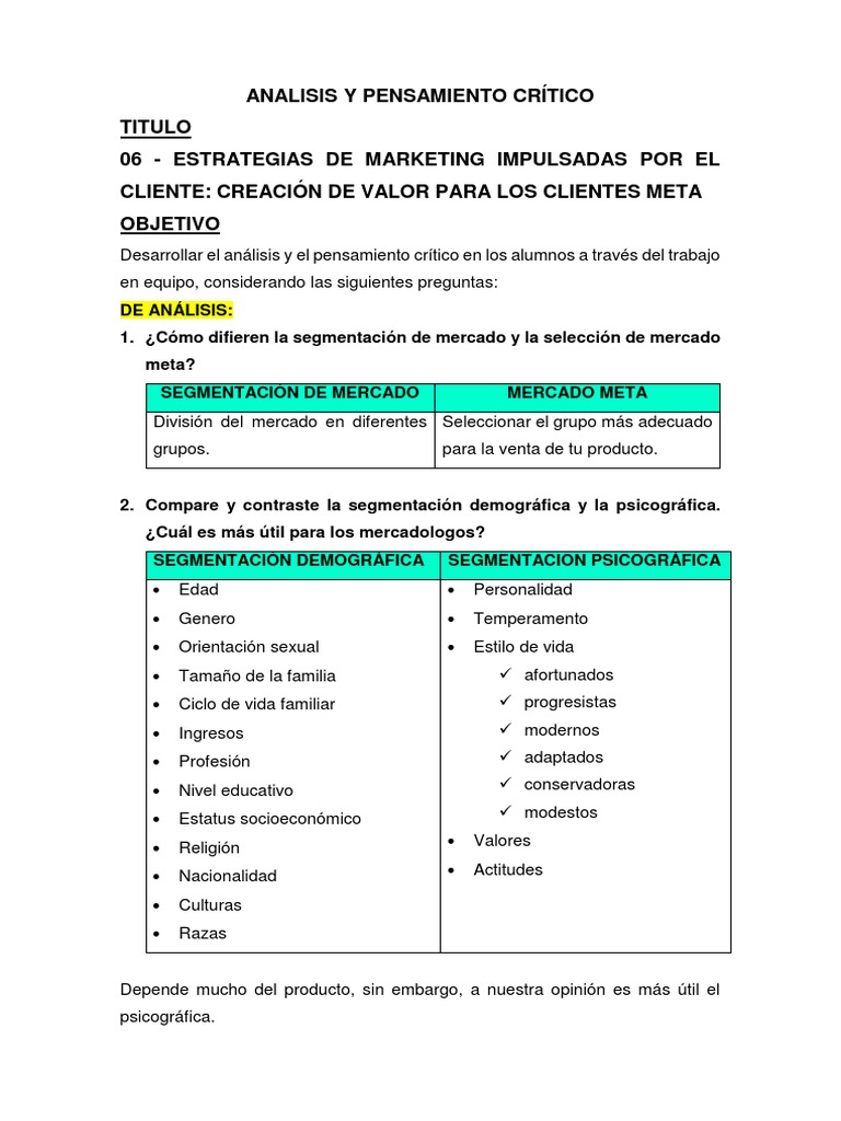 Analisis y Pensamiento Crítico - Docx Okkkk Ultimo | PDF | Marca ...
