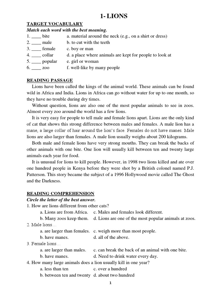 Lions and Harry Potter Overview | PDF | Valentine's Day | Lion