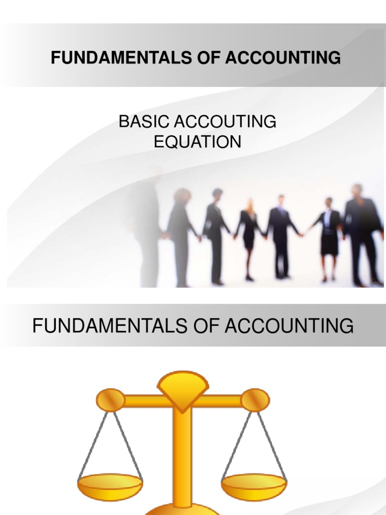 Fundamentals Of Accounting 1 Chapter 1