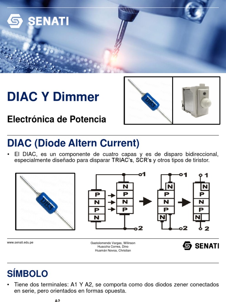 Diac y Dimmer | PDF | Corriente eléctrica | Energia electrica
