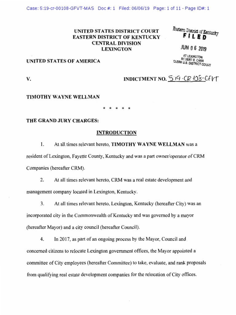 Timothy Wellman Indictment | PDF | United States Code | Federal Bureau ...