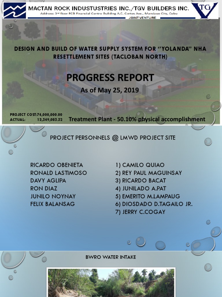 Project Status Report As of May 25, 2019 | PDF | Transparent Materials ...