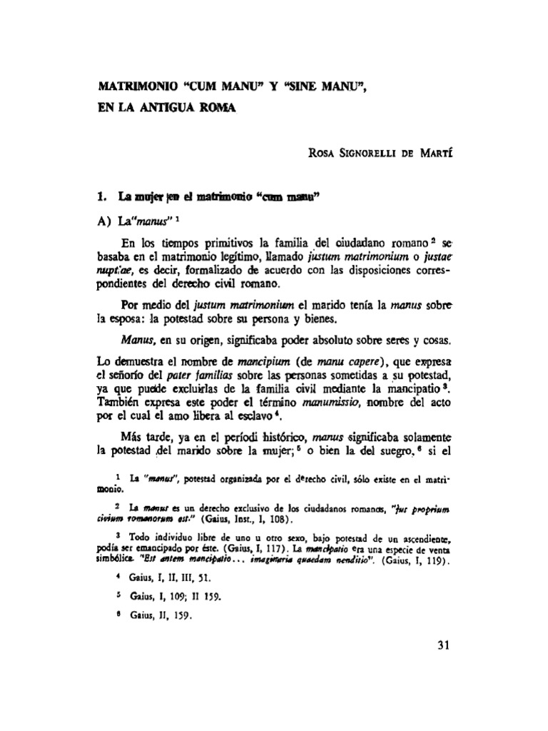 Matrimonio Cum Manu y Sine Manu en Antigua Roma | Matrimonio ...