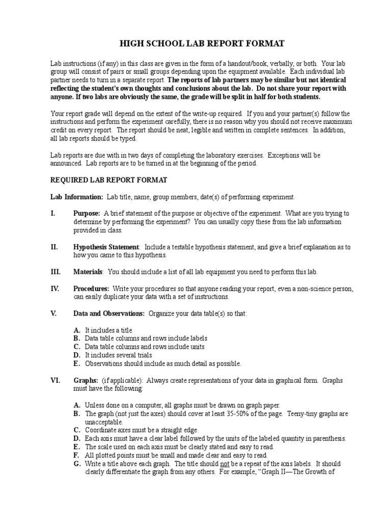 Lab Report Guide | PDF | Experiment | Cartesian Coordinate System Lab Report Guide | PDF | Experiment | Cartesian Coordinate System